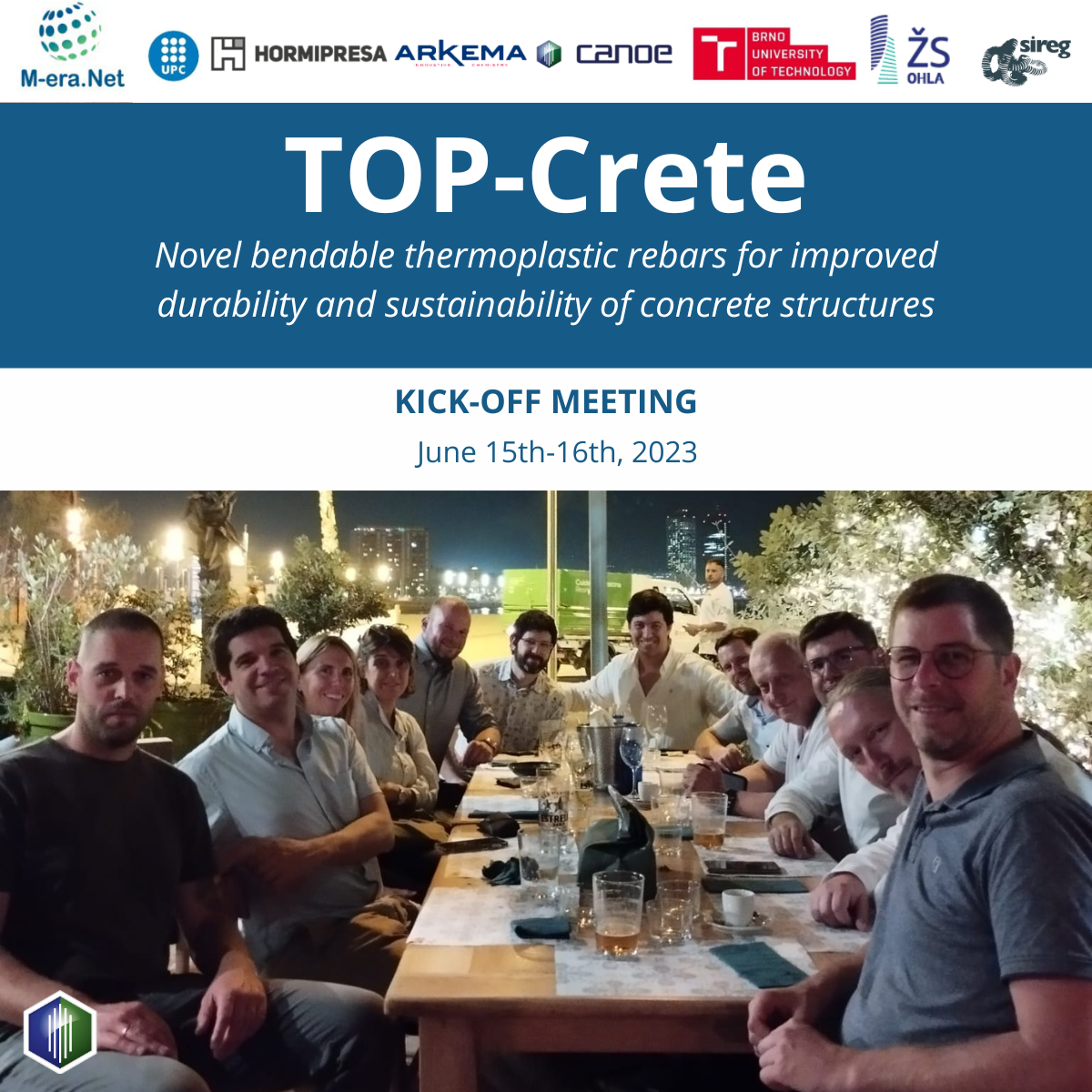 Plateforme CanoeKick-off meeting of the TOP-Crete project - Plateforme ...
