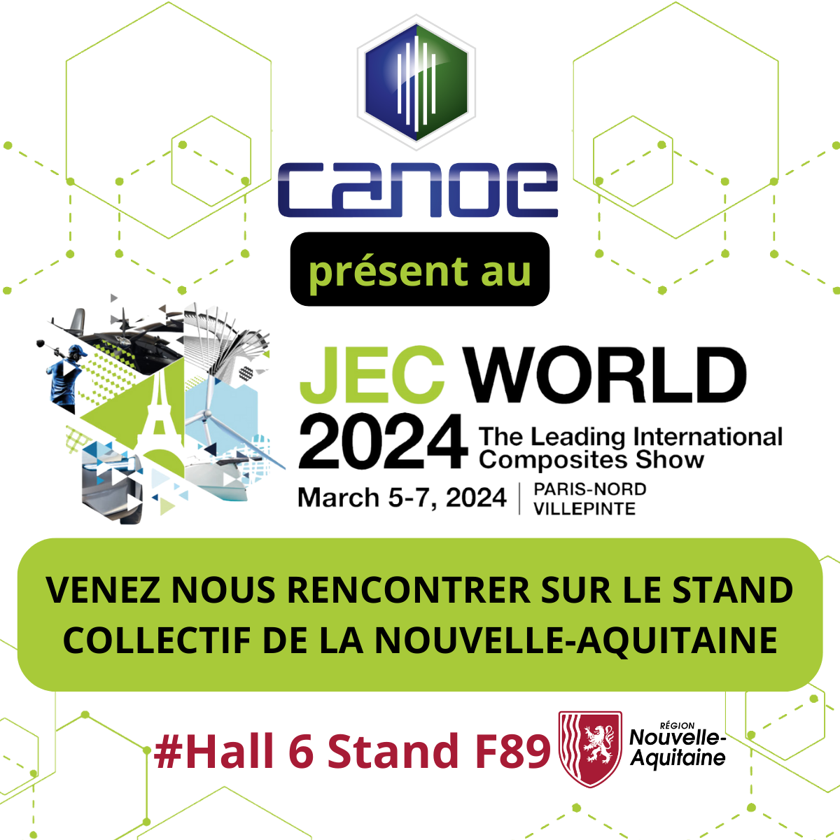 Plateforme CanoeCANOE présent au JEC World 2024 - Plateforme Canoe